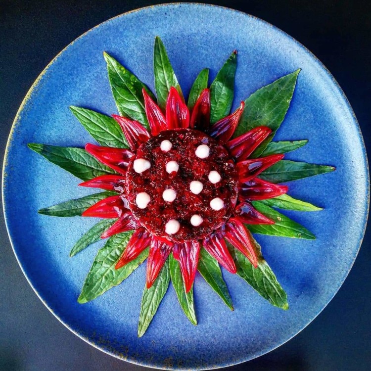 jurel, flor de jamaica seca, flor de jamaica fresca, hojas de jamaica y ...